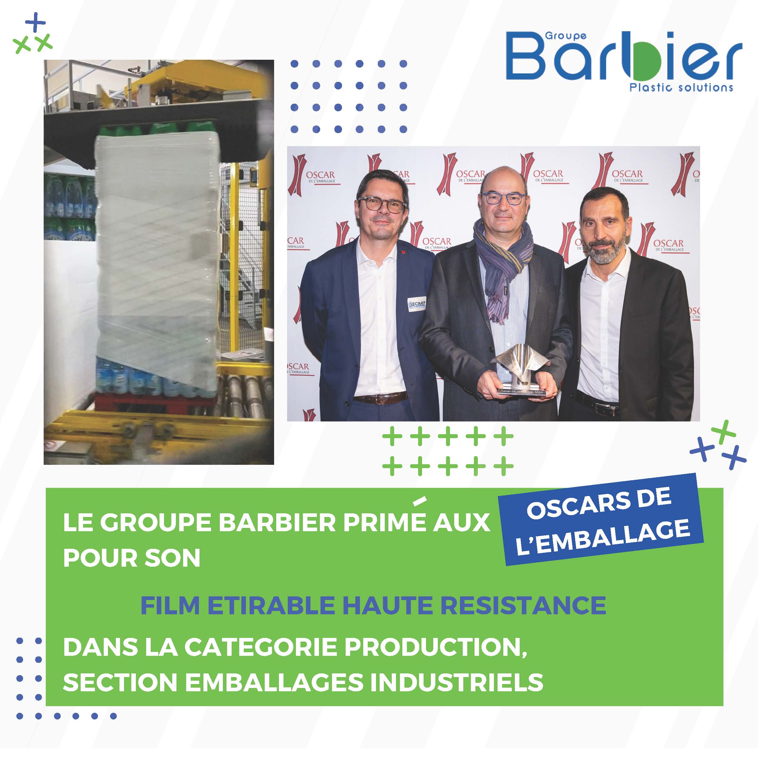Oscar de l'Emballage 2023 - Groupe Barbier